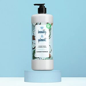 Love Beauty and Planet Volume and Bounty Thickening Conditioner Coconut Water and Mimosa Flower Hair Thickener for Fine Hair Silicone-Free, Vegan, Volume Hair Products 32.3 oz