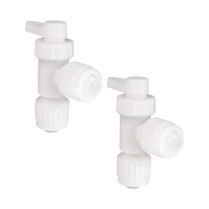 recpro rv plumbing hardware | 06884 | 1/2" compression type 2-way elbow stop valve | 90-degree shutoff fitting | pex pipe/tubing fittings (2 fittings)