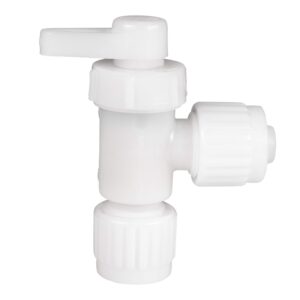 RecPro RV Plumbing Hardware | 06884 | 1/2" Compression Type 2-Way Elbow Stop Valve | 90-Degree Shutoff Fitting | Pex Pipe/Tubing Fittings (2 Fittings)