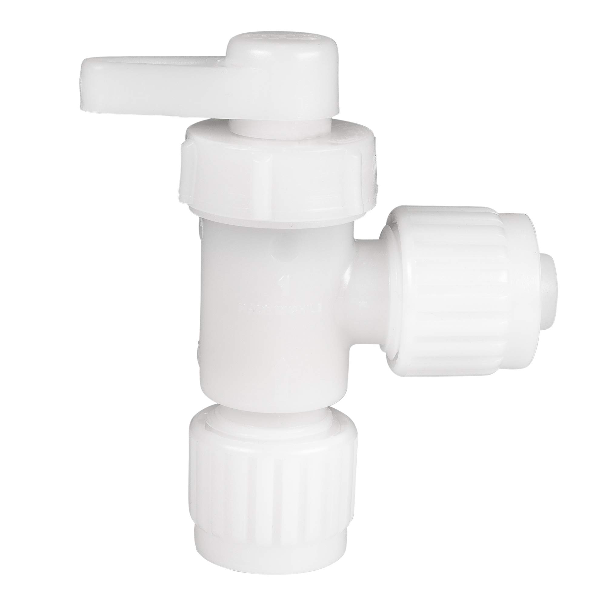 RecPro RV Plumbing Hardware | 06884 | 1/2" Compression Type 2-Way Elbow Stop Valve | 90-Degree Shutoff Fitting | Pex Pipe/Tubing Fittings (2 Fittings)