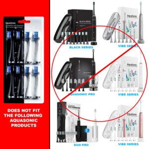 AquaSonic Duo Series Replacement Brush Heads | for Normal & Sensitive Teeth | Compatible with Duo Series & Home Dental Center Toothbrush Handles | NOT Compatible with Duo Series Pro