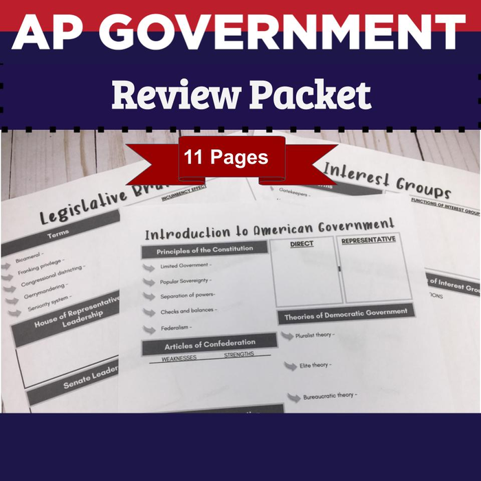 AP U.S. Government Review Sheet