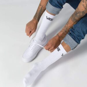 Vans | Classic Crew Socks, 3 Pair Pack (Assorted - Black, Grey, White, 9.5-13)