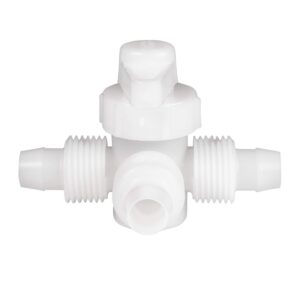 RecPro RV Plumbing Hardware | 06910 | 3-Way 1/2" Compression Fitting Directional/Bypass Valve | Pex Pipe/Tubing Fittings (1 Fitting)