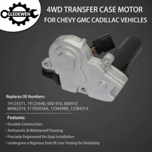 4WD Transfer Case Shift Encoder Motor | Replacement for 2003-2010 Chevy Silverado Suburban Tahoe GMC Sierra Yukon Cadillac Escalade | Replaces# 19125571, 19125640, 600-910