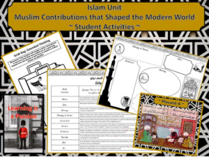 middle east/ islam unit: muslim contributions ~student activities~ (distance learning compatible)