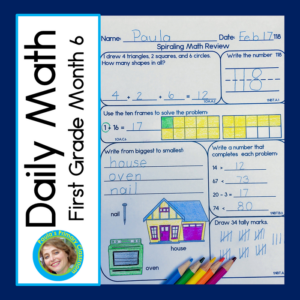 daily math first grade month 6