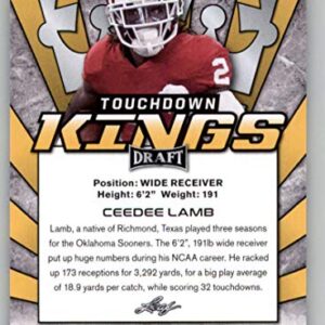 2020 Leaf Draft #76 CeeDee Lamb RC Rookie Football Trading Card