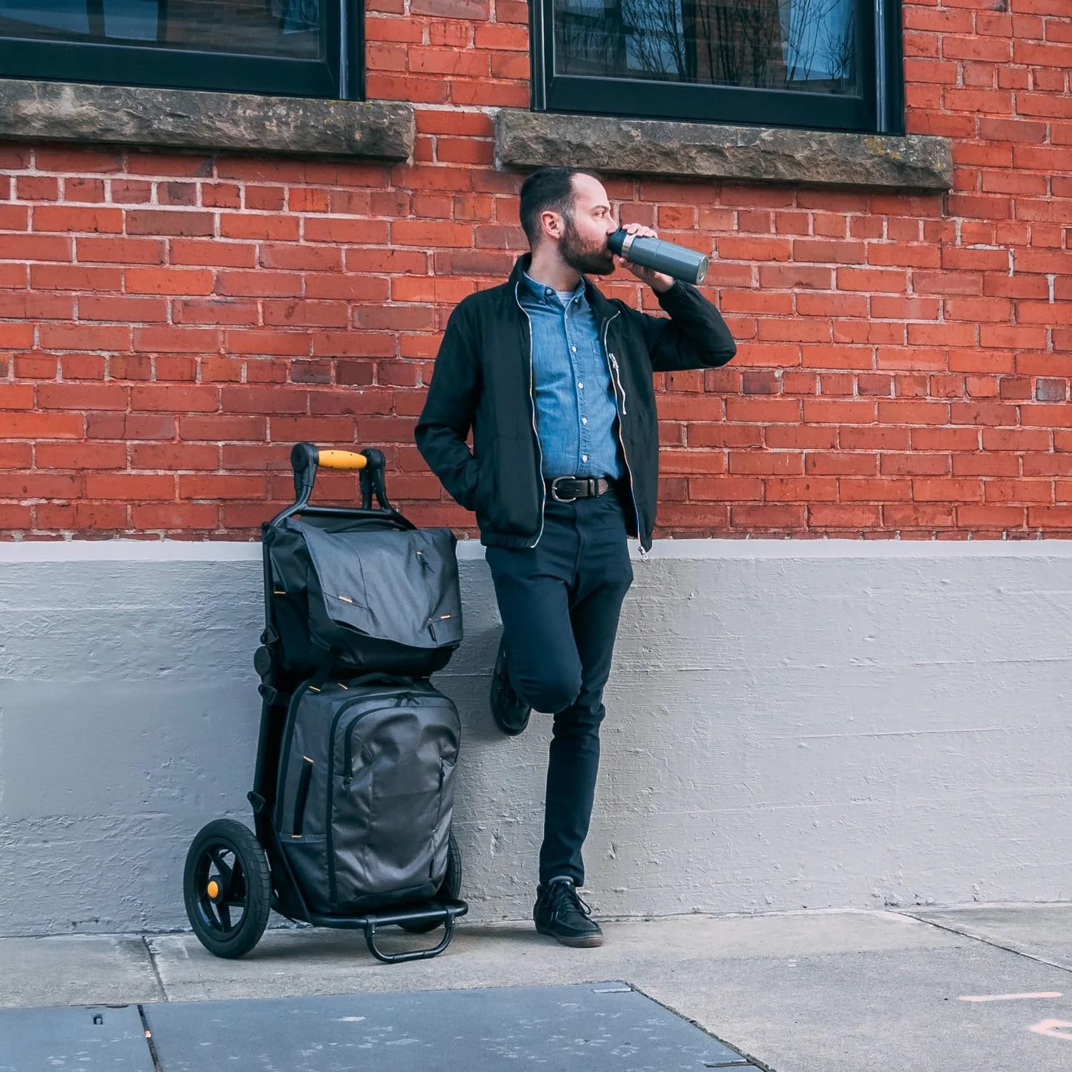 Burley Design Transit Backpack, One Size, Heathered Charcoal