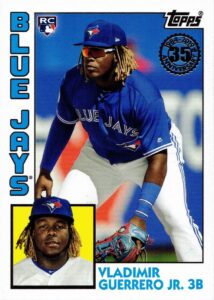 2019 topps update 1984 topps baseball design #84-10 vladimir guerrero jr. rookie card