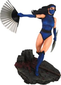 diamond select toys mortal kombat 11: kitana pvc figure, multicolor