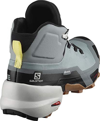 Salomon Cross MID Gore-TEX Hiking Boots for Women, Lead/Stormy Weather/Charlock, 9.5