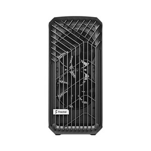 Fractal Design Torrent Gray - Ligth Tint Tempered Glass Side Panel - Open Grille for Maximum air Intake - Two 180mm PWM and Three 140mm Fans Included - Type C - ATX Airflow Mid Tower PC Gaming Case