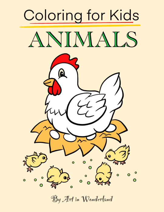 Cute Animal Printable Coloring Pages for Kids