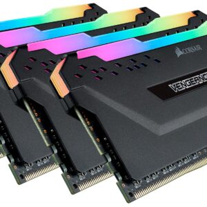 Corsair Vengeance RGB Pro 64GB (4x16GB) DDR4 3200 (PC4-25600) C16 Desktop Memory – Black