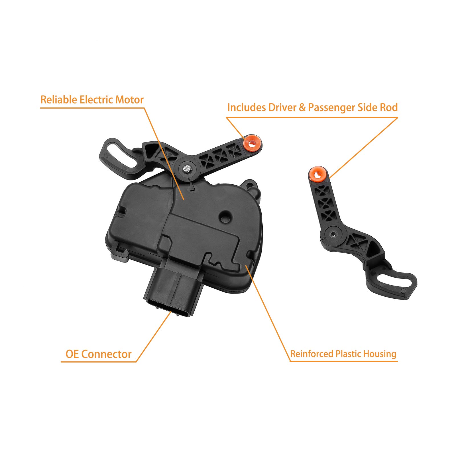 Door Lock Actuator Left & Right Side Sliding Door Actuator | Replacement for 2008-2016 Chrysler Town & Country, 2008-2019 Dodge Grand Caravan | Replaces# 5020679AB, 5020678AA