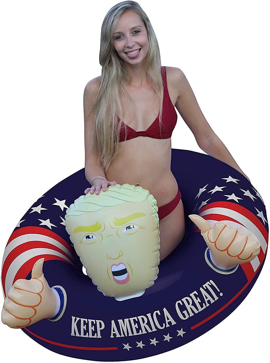 Pool Float Donald Trump Keep America Great - Patriot American infloateble for Adult