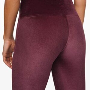 Lululemon Wunder Lounge High-Rise Tight 28" Velvet (Garnet, 12)