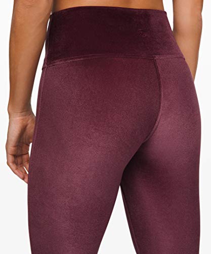 Lululemon Wunder Lounge High-Rise Tight 28" Velvet (Garnet, 12)