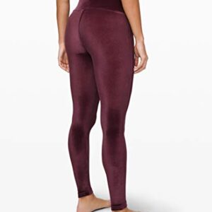 Lululemon Wunder Lounge High-Rise Tight 28" Velvet (Garnet, 12)