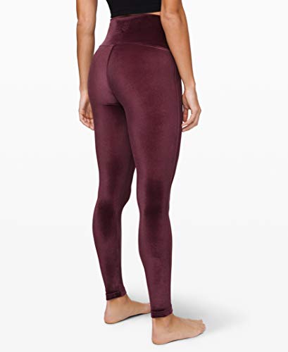 Lululemon Wunder Lounge High-Rise Tight 28" Velvet (Garnet, 12)