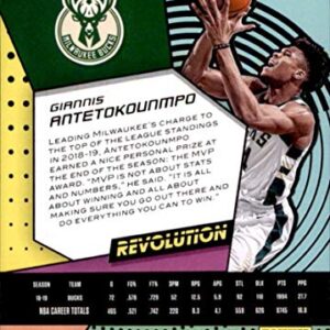 2019-20 Panini Revolution #76 Giannis Antetokounmpo Milwaukee Bucks NBA Basketball Trading Card