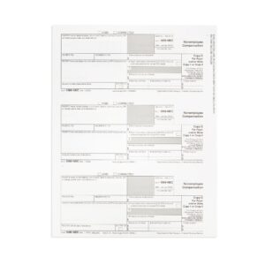 Blue Summit Supplies 1099 NEC Tax Forms 2023, 50 5 Part Tax Forms Kit, Compatible with QuickBooks and Accounting Software, 50 Pack