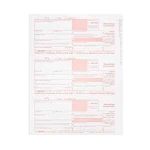 Blue Summit Supplies 1099 NEC Tax Forms 2023, 50 5 Part Tax Forms Kit, Compatible with QuickBooks and Accounting Software, 50 Pack