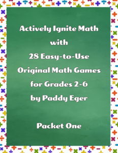 actively ignite math with 28 original math games for grades 2-6