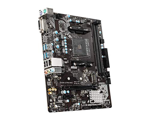 MSI B450M-A PRO MAX ProSeries Motherboard (ATX, 2ND and 3rd Gen, AM4, M.2, USB 3, DDR4, DVI HDMI, Crossfire)