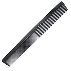 carbon fiber cutting comb, professional 8.3” hair dressing comb, anti static heat resistant comb for all hair types, fine and wide teeth hair barber comb