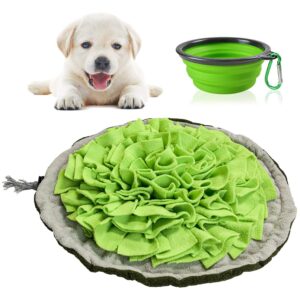 schitec snuffle mat for dogs, [upgraded] pet slow feeding pad, nosework sniffing bowl for puppies cats small dogs