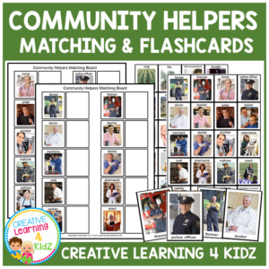 community helpers boards + flashcards