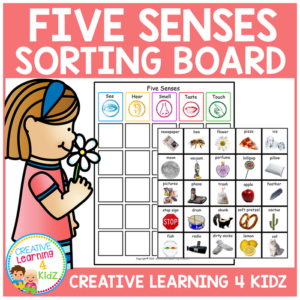 five senses sorting boards