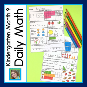 daily math kindergarten month 9