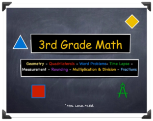 third grade math workbook