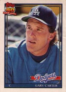 1991 topps traded #19t gary carter los angeles dodgers mlb baseball card nm-mt