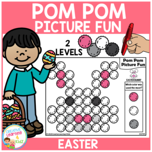 pom pom picture fun - easter