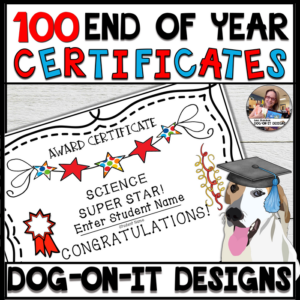 award certificates editable digital download