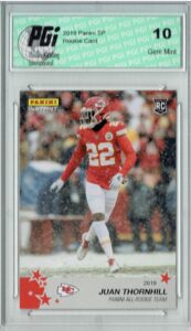 juan thornhill 2019 panini #21 all rookie team 1 of 240 rookie card pgi 10