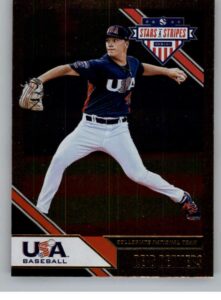 2020 panini usa stars and stripes longevity retail base baseball #3 reid detmers usa baseball collegiate national team official trading card from panini usa america