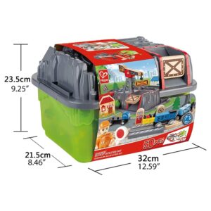 Hape Railway Bucket-Builder-Set L: 19.7, W: 31.5, H: 5.5 inch