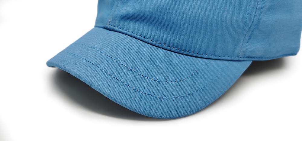 Croogo Short Brim Cap for Men Baseball Hat Stylish Trucker Cap Hat (M-RD02-Sky Blue)