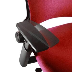 Steelcase Leap Desk Chair V2 with Headrest in Buzz2 Black Fabric - 4-Way Highly Adjustable Arms - Black Frame and Base - Standard Carpet Casters