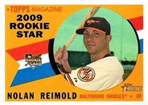 2009 topps heritage #715 nolan reimold baltimore orioles (high series) mlb baseball card (rc - rookie card) (sp - short print) nm-mt