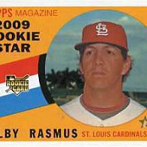 2009 Topps Heritage #694 Colby Rasmus St. Louis Cardinals (High Series) MLB Baseball Card (RC - Rookie Card) (SP - Short Print) NM-MT