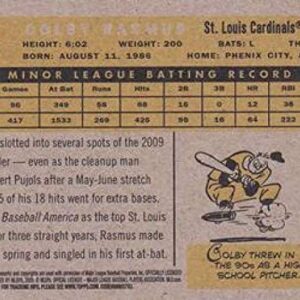 2009 Topps Heritage #694 Colby Rasmus St. Louis Cardinals (High Series) MLB Baseball Card (RC - Rookie Card) (SP - Short Print) NM-MT