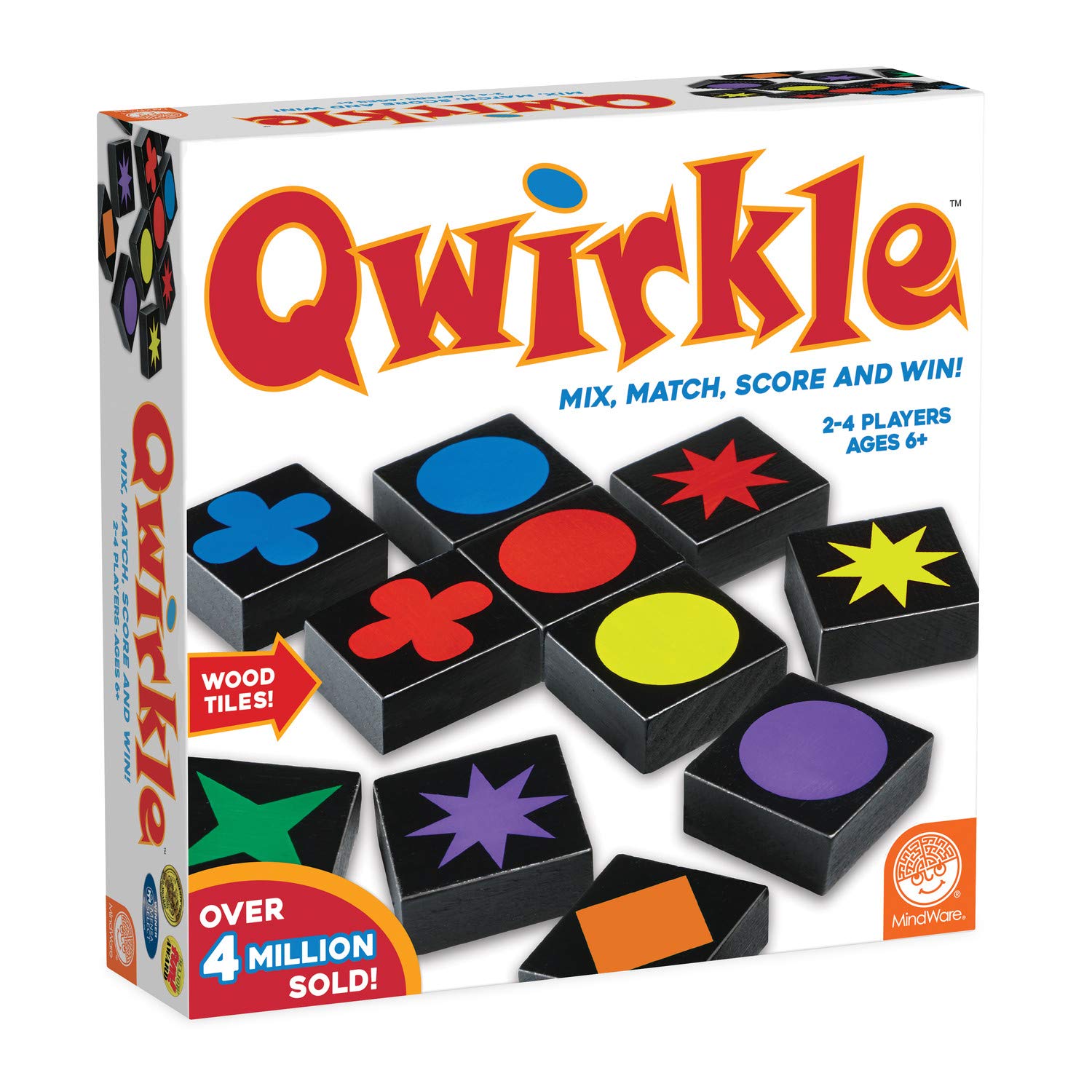 MindWare Qwirkle Strategy Games Pack of 3 – Kit Includes Popular Games Qwirkle, Qwirkle Rummy and Qwirkle Bonus Pack - Ideal Family Games for Game Night and Party Games for Adults - Ages 6 and Up