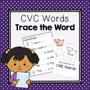 tracing cvc words: teach your child or student to read