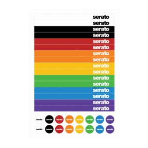 Serato SCV-PS-SL-BM Sticker Lock 12" Control Vinyl pressing for Serato DJ - (Pair)